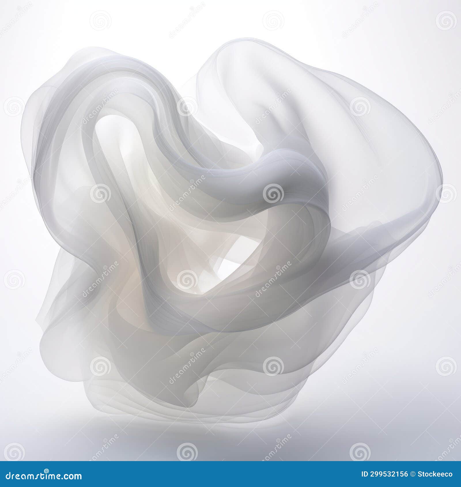 Abstract Wave: a Realistic Rendering of Swirling Human Form Stock ...