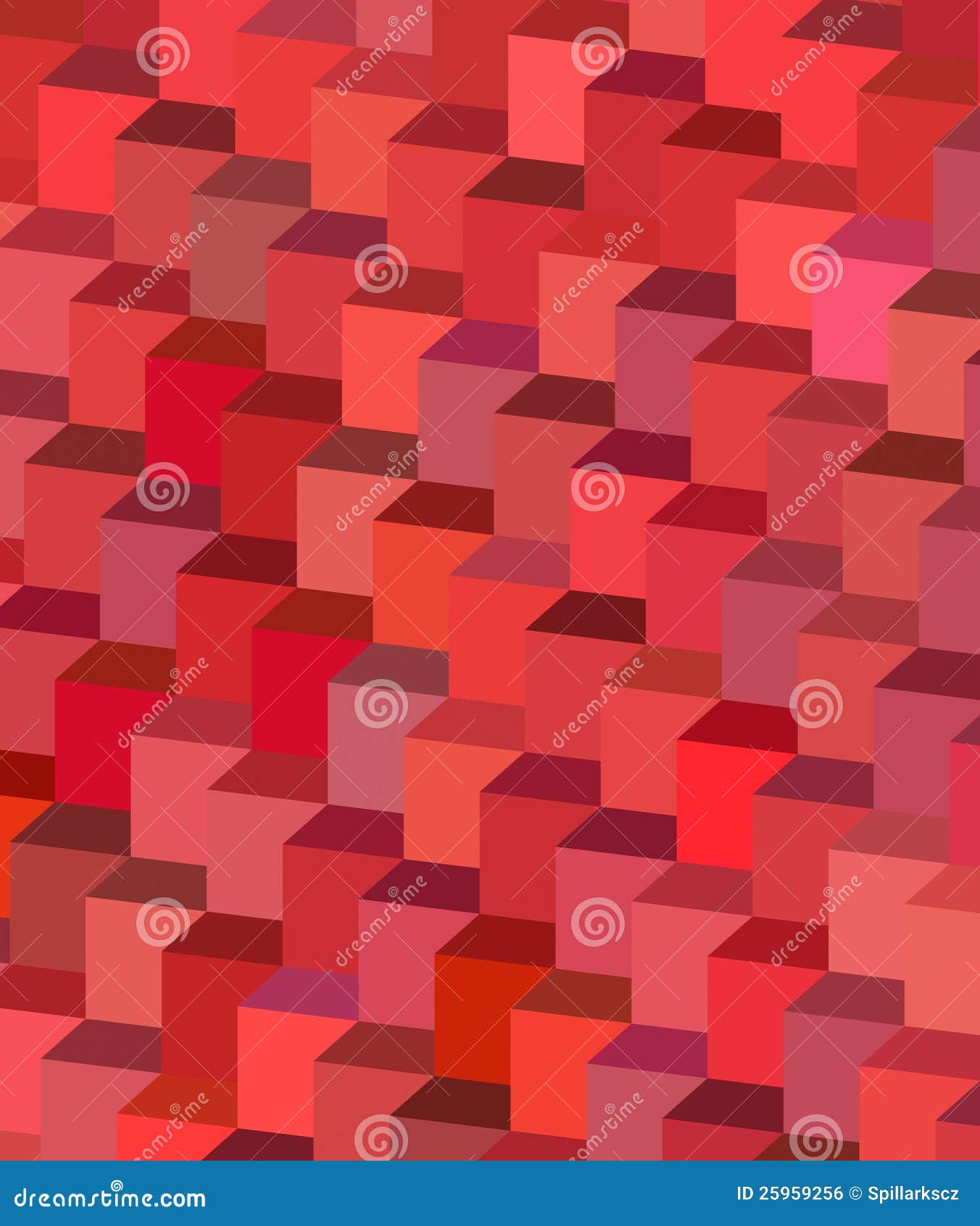 Abstract Wave Red Pink Pattern Stock Illustration - Illustration of ...