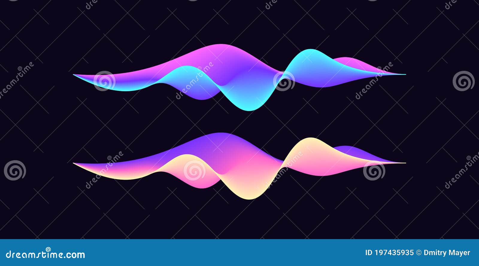 Abstract Wave Shape for Voice Recognition System, Virtual Assistant ...