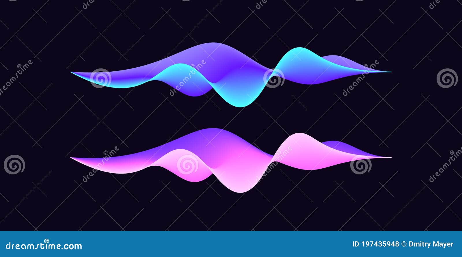 Abstract Wave Shape for Voice Recognition System, Virtual Assistant ...