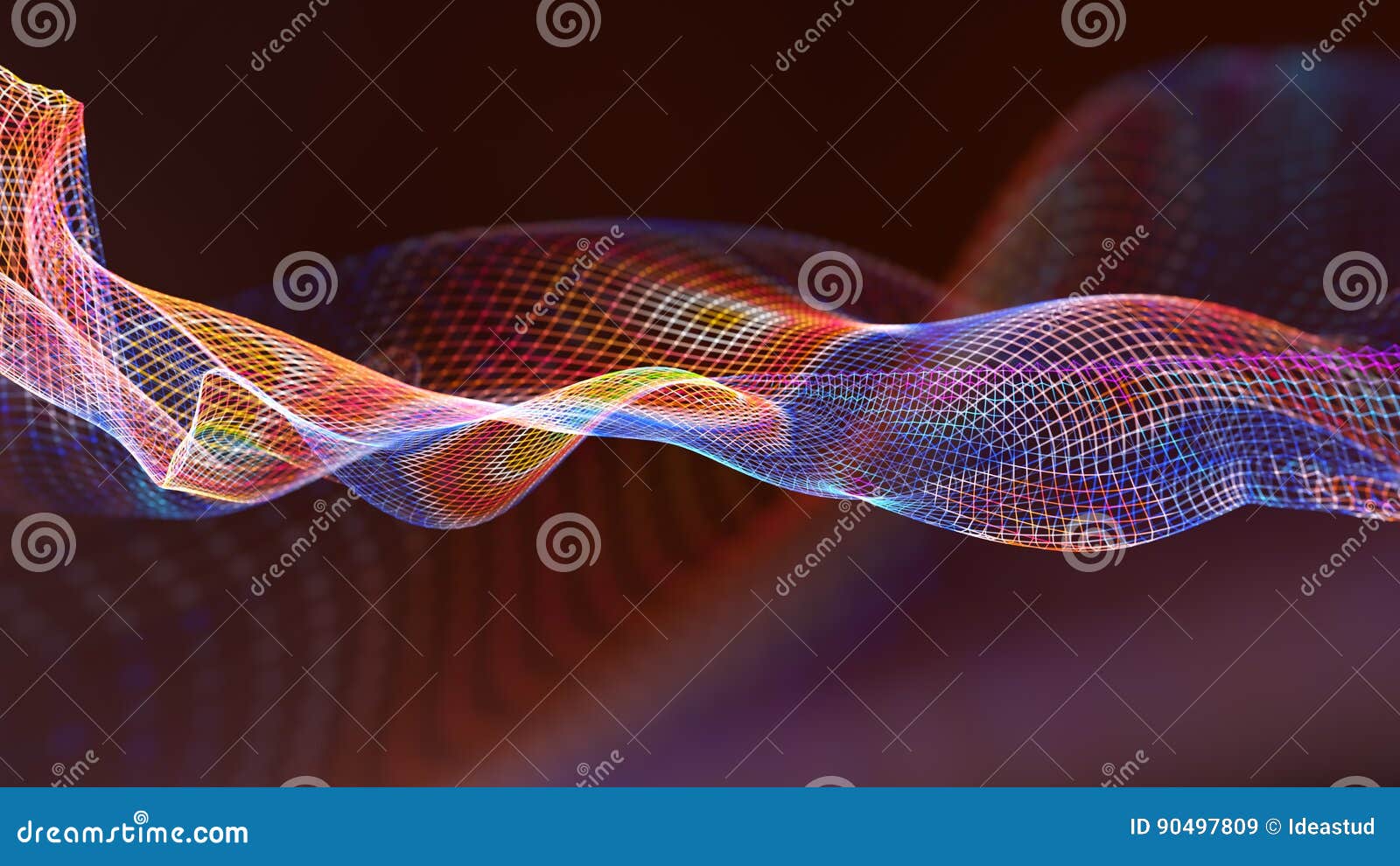 Abstract Wave Structure Scientific Background Stock Image - Image of ...
