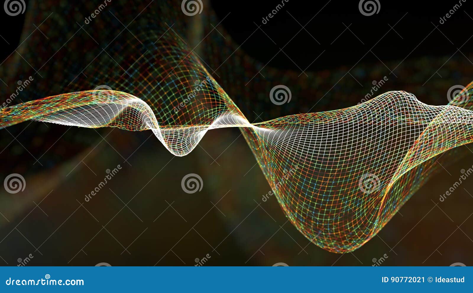 Abstract Wave Structure Scientific Background Stock Image - Image of ...