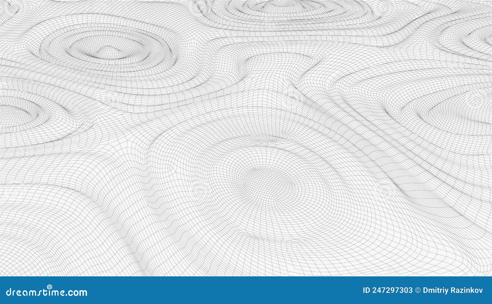 Abstract Wave Surface Wireframe Retro Pattern. Abstract 3d Vector ...