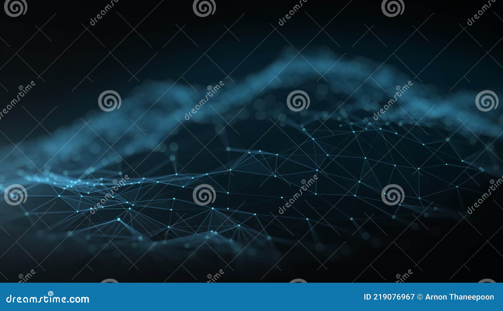 Abstract Wave Technology Background Stock Illustration - Illustration ...