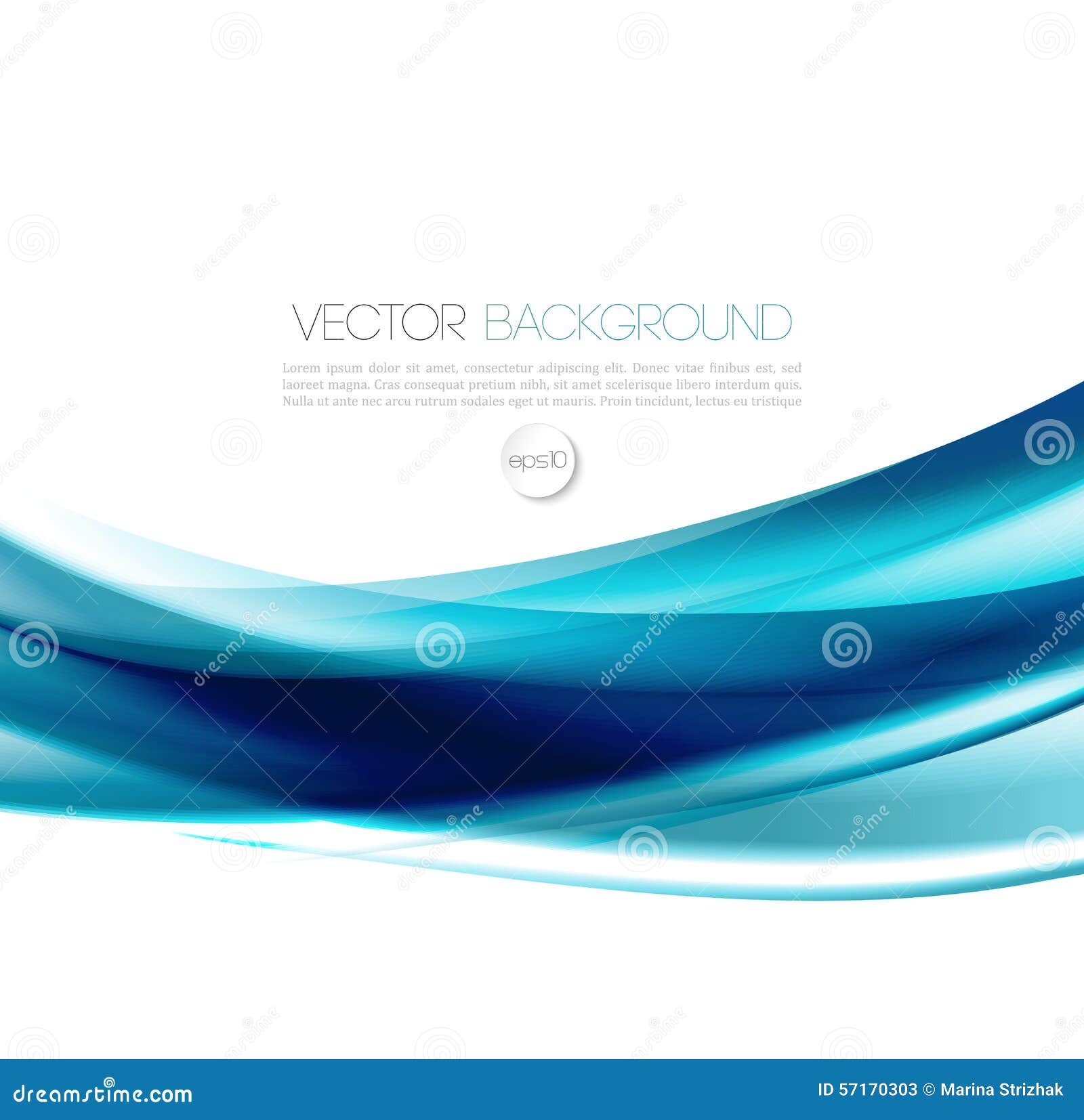 Abstract Wave Template Background Brochure Design Stock Vector