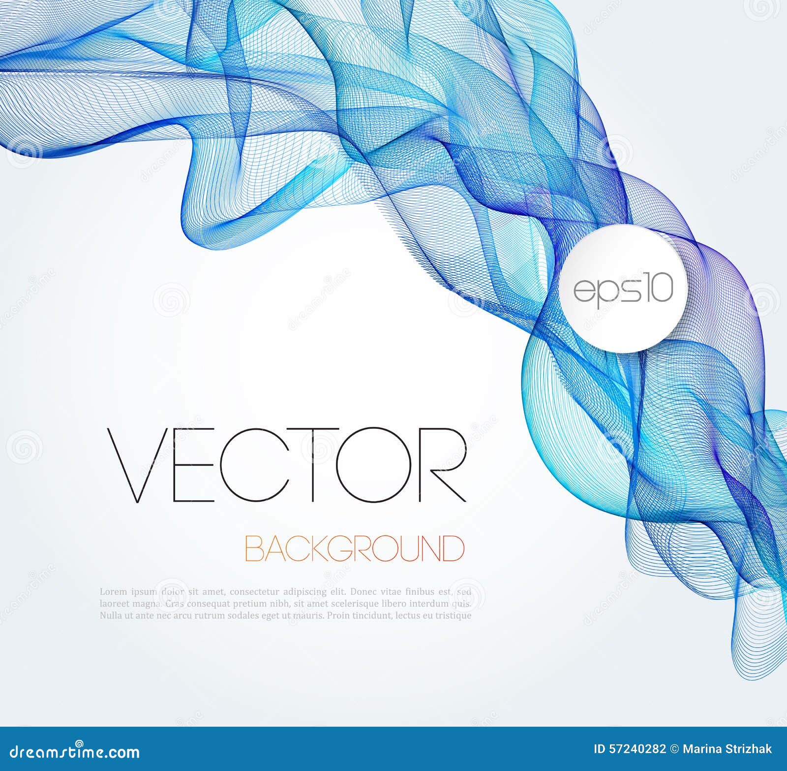 Abstract Wave Template Background Brochure Design Stock Vector