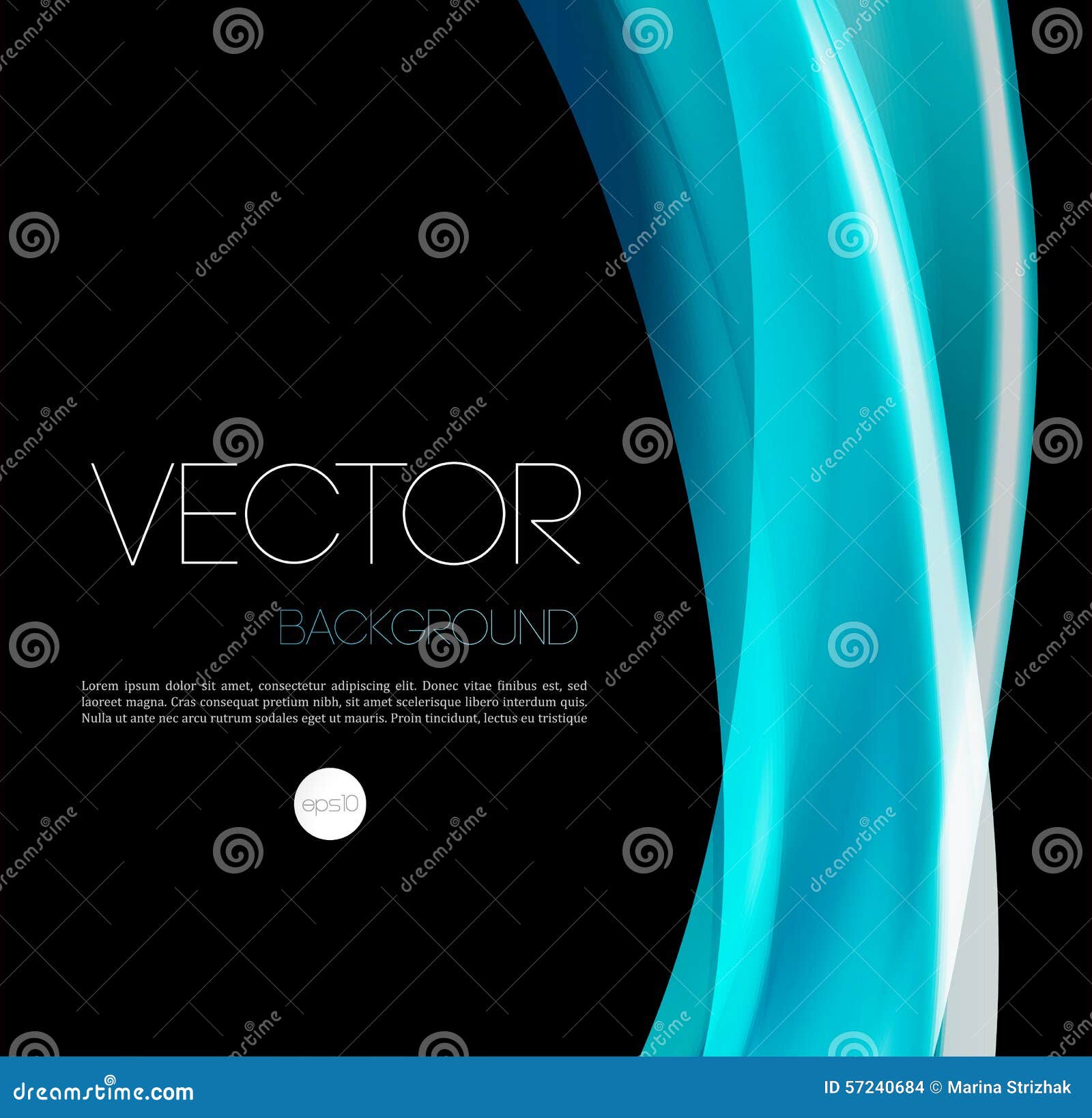 Abstract Wave Template Background Brochure Design Stock Vector