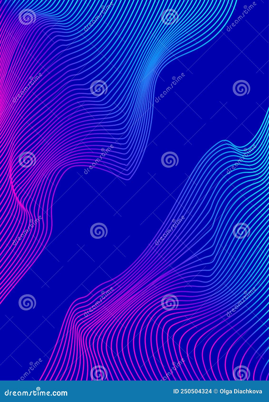 Abstract Wave Texture Gradient Line Style Stock Vector - Illustration ...