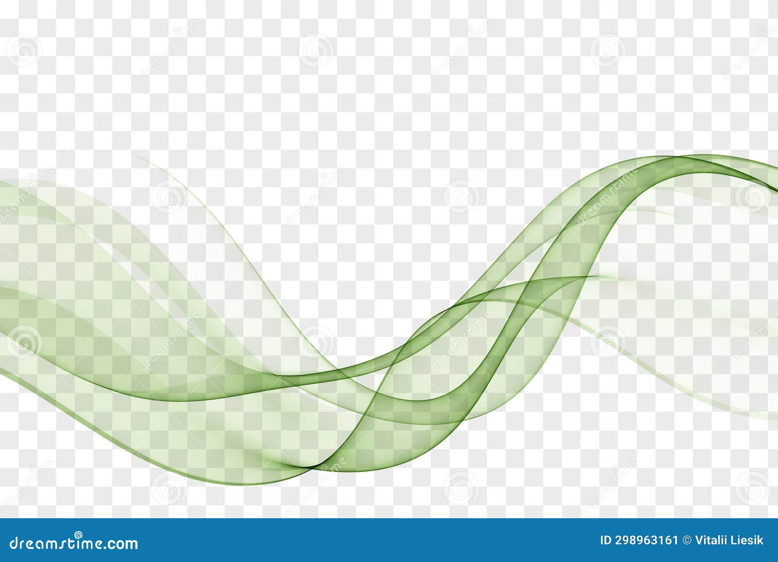 Abstract Wave on Transparent Background. Design Element Stock ...
