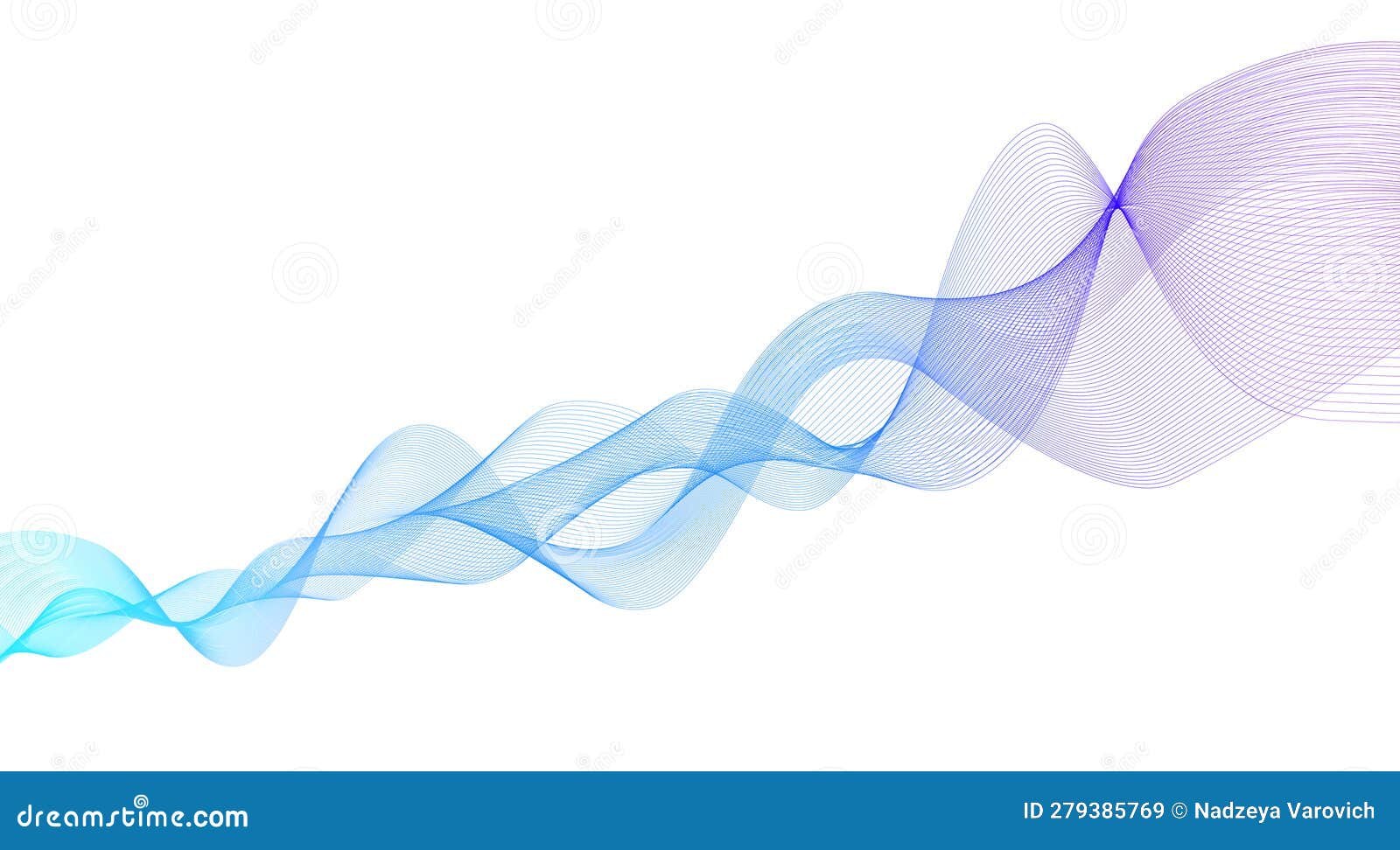 Abstract Wave. Vector Illustration Isolated on White Background. Stock ...