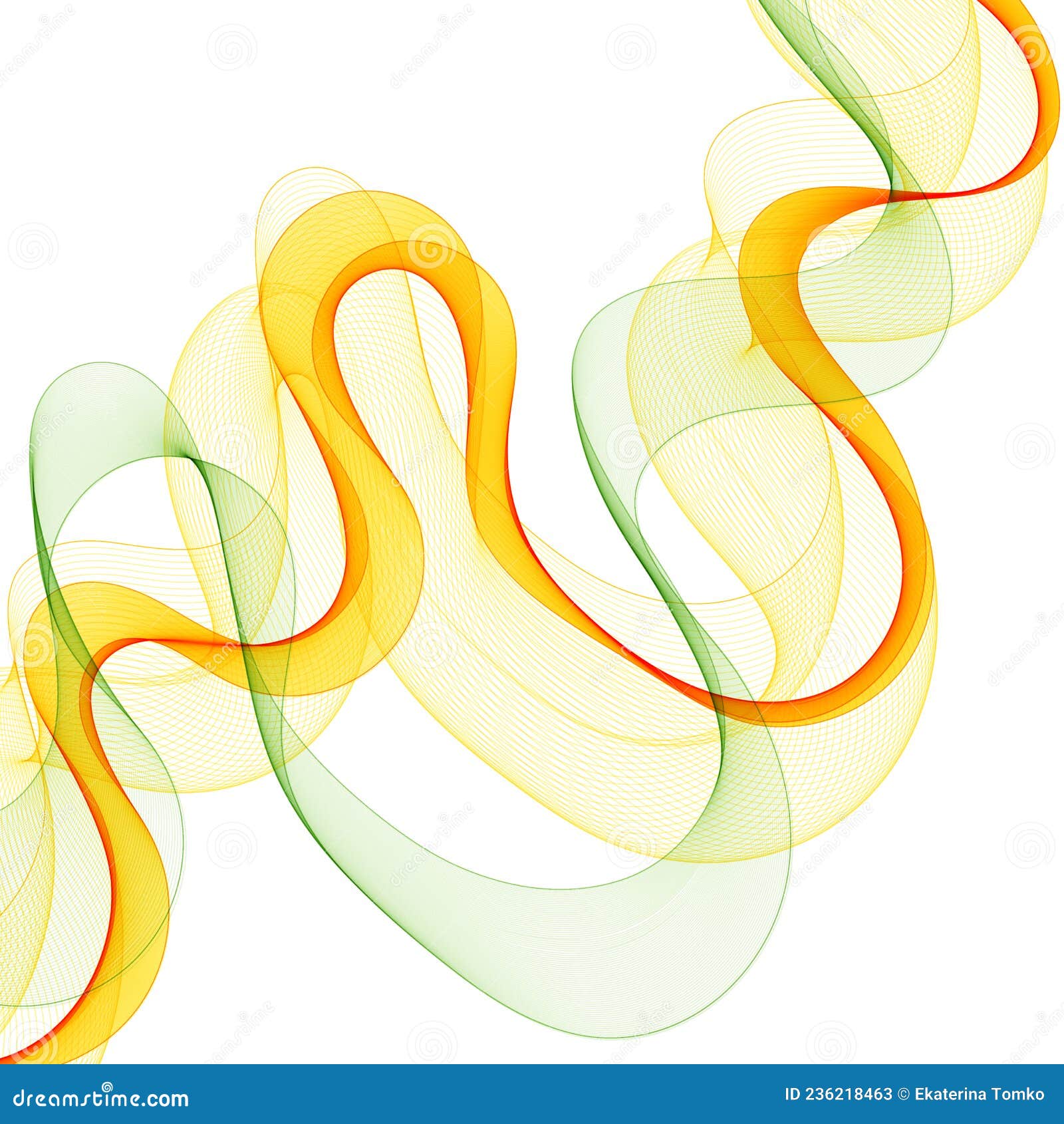 Abstract Wave. Vector Illustration. Yellow-green Colors. Eps 10 Stock ...