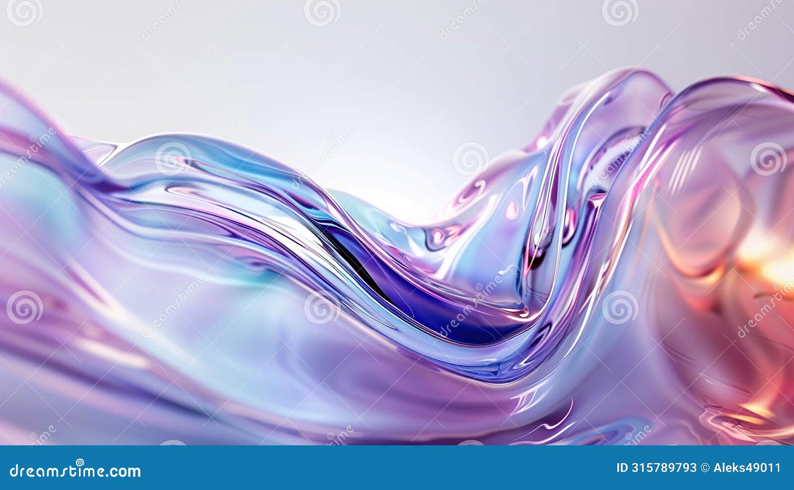 Abstract Wave on a White Background. Beautiful Particle Movement.Water ...