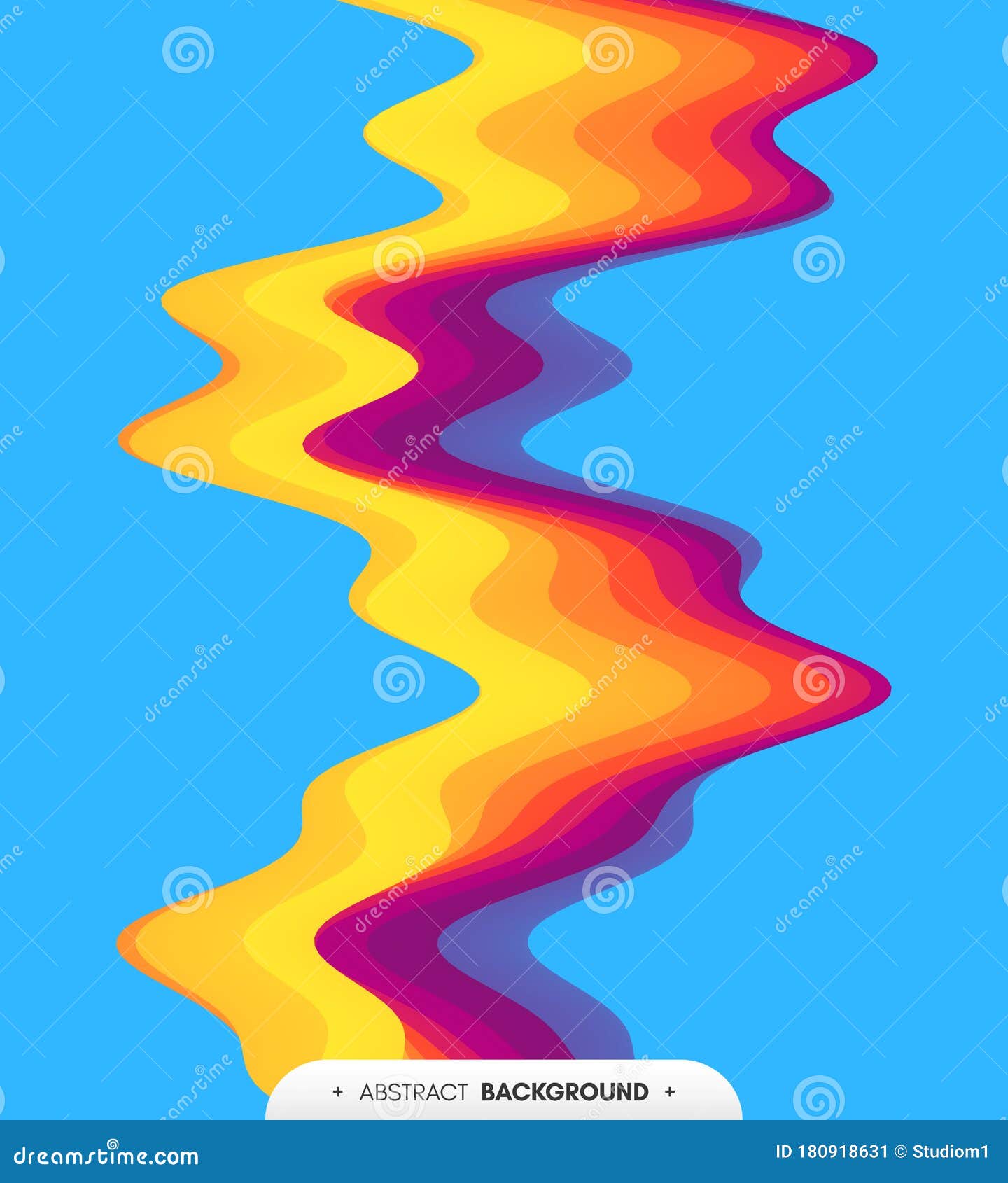 Abstract Waveform Background. 3d Technology Style Stock Vector ...