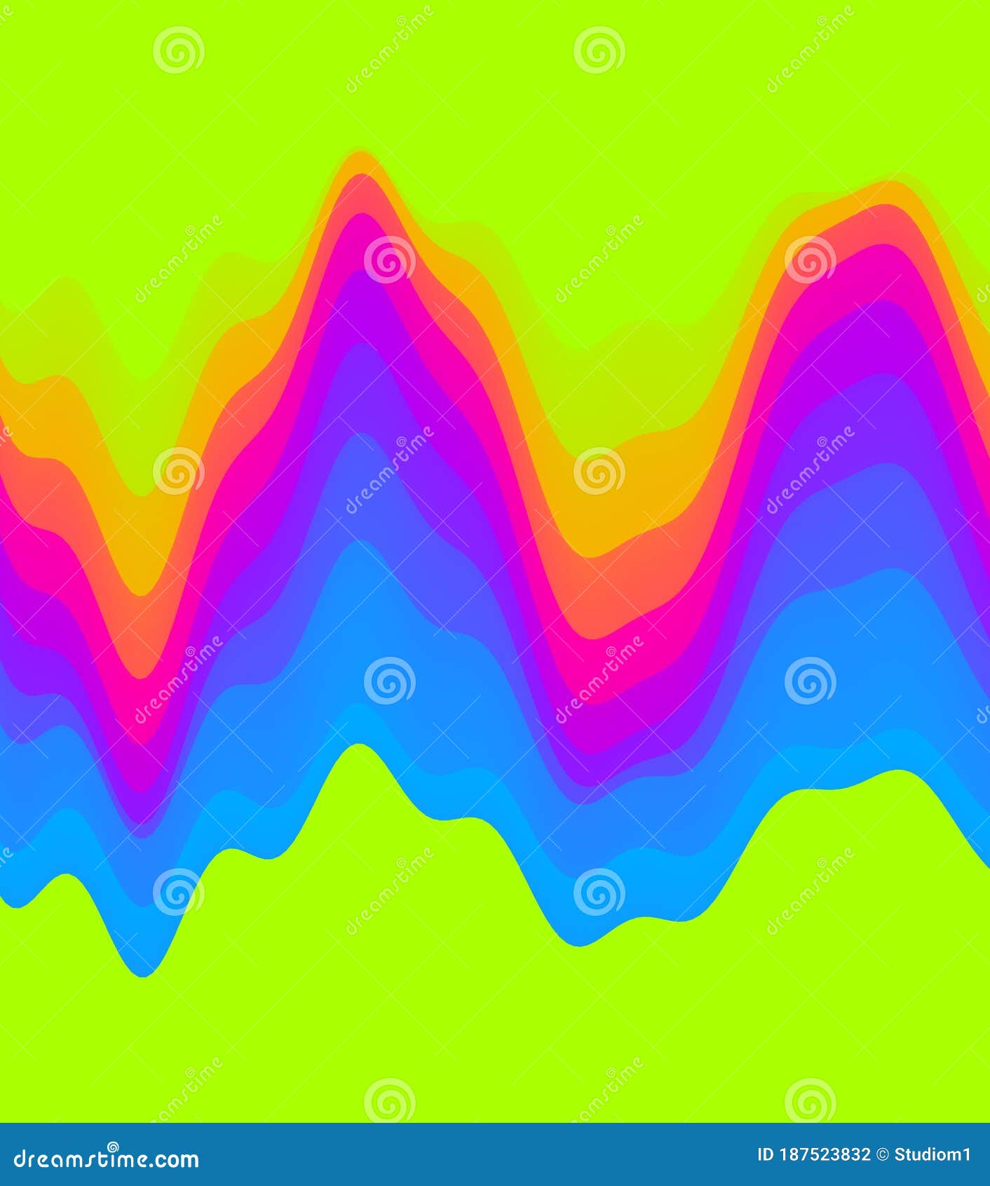 Abstract Waveform Background. 3d Technology Style Stock Vector ...