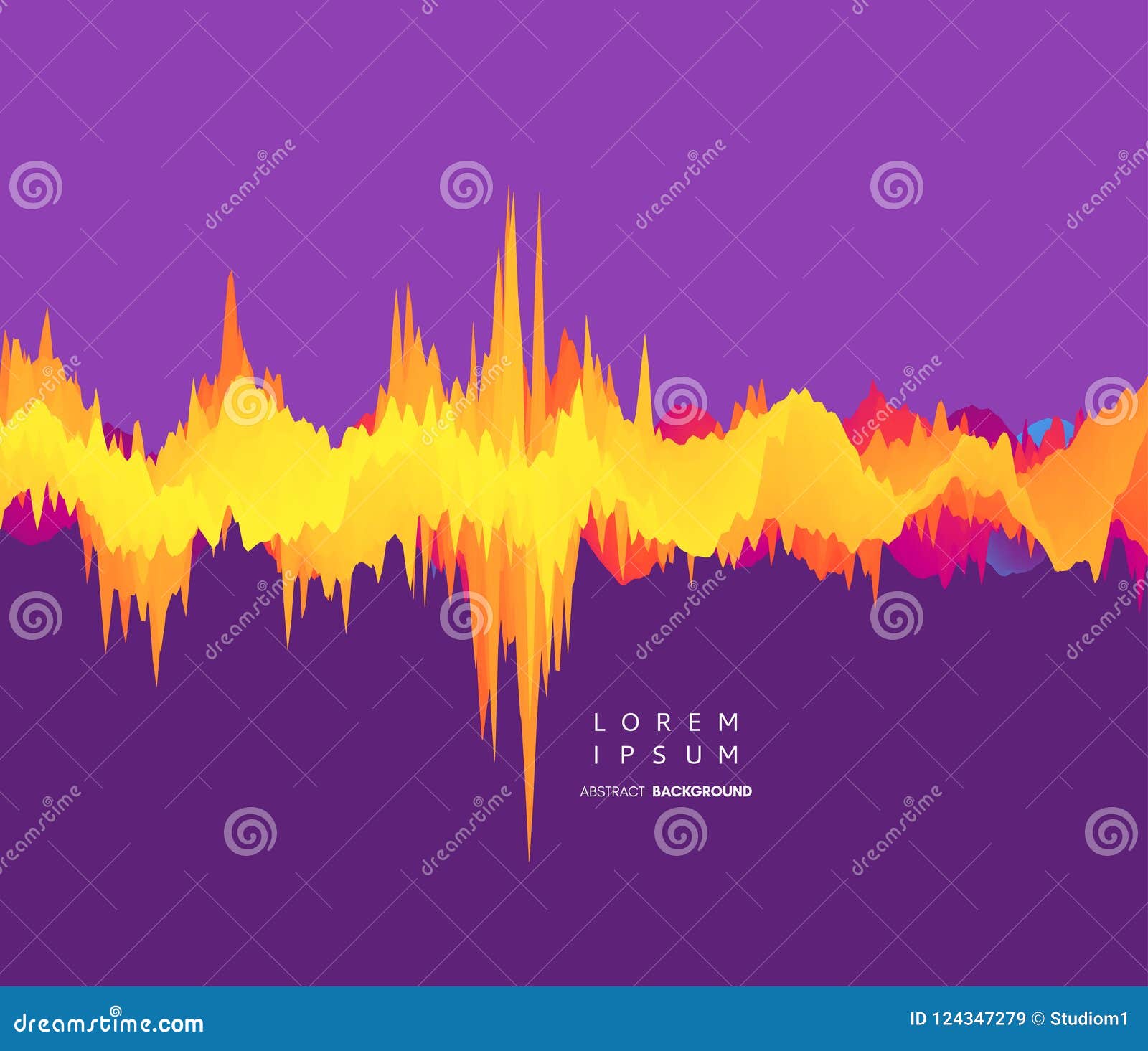 Abstract Waveform Background. 3d Technology Style. Vector Illustration ...