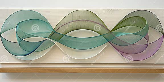 Abstract Waveforms with Soft Colors Creating a Dynamic and Flowing ...