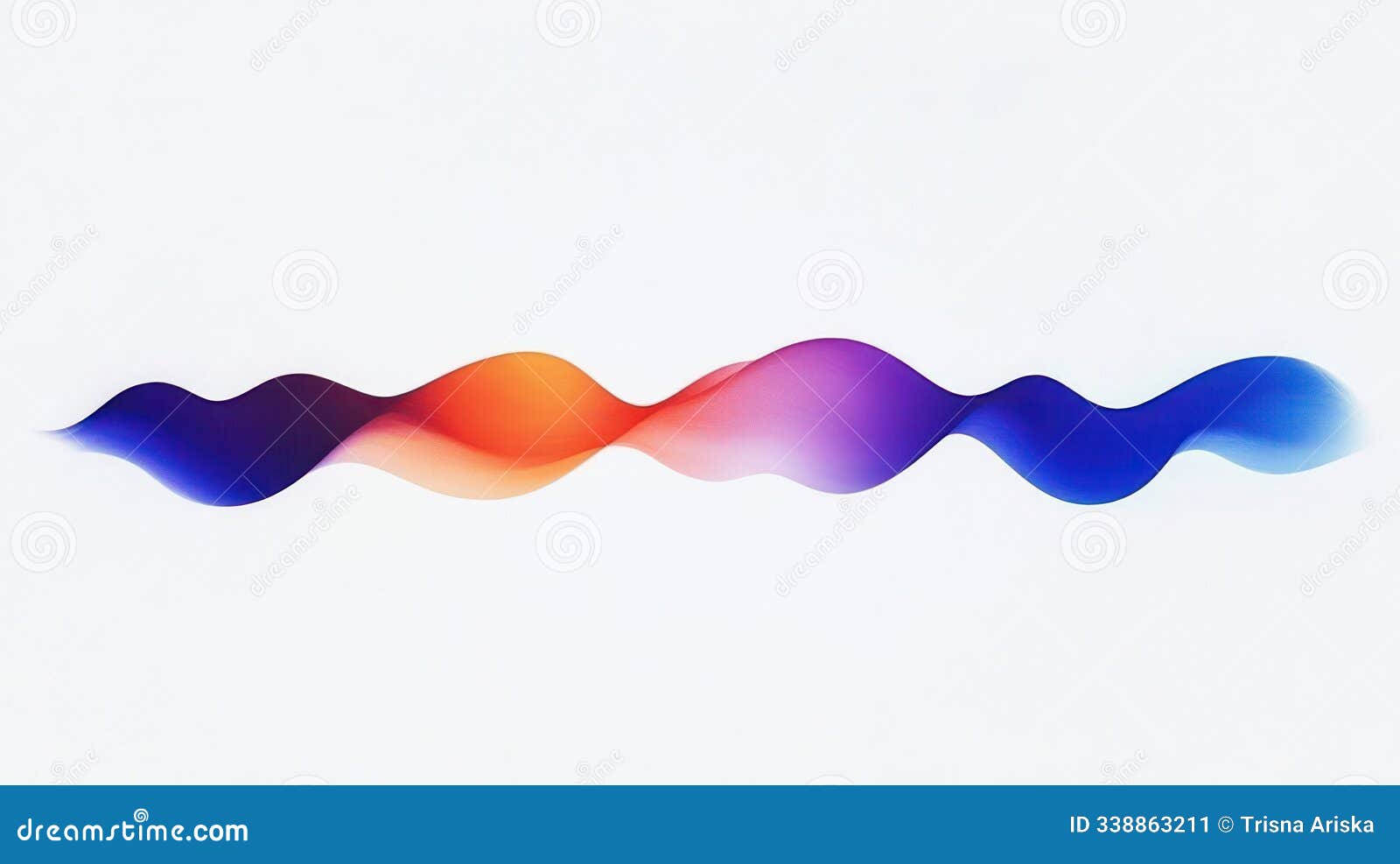 Abstract Waveforms in Vibrant Colors Representing Sound or Digital ...