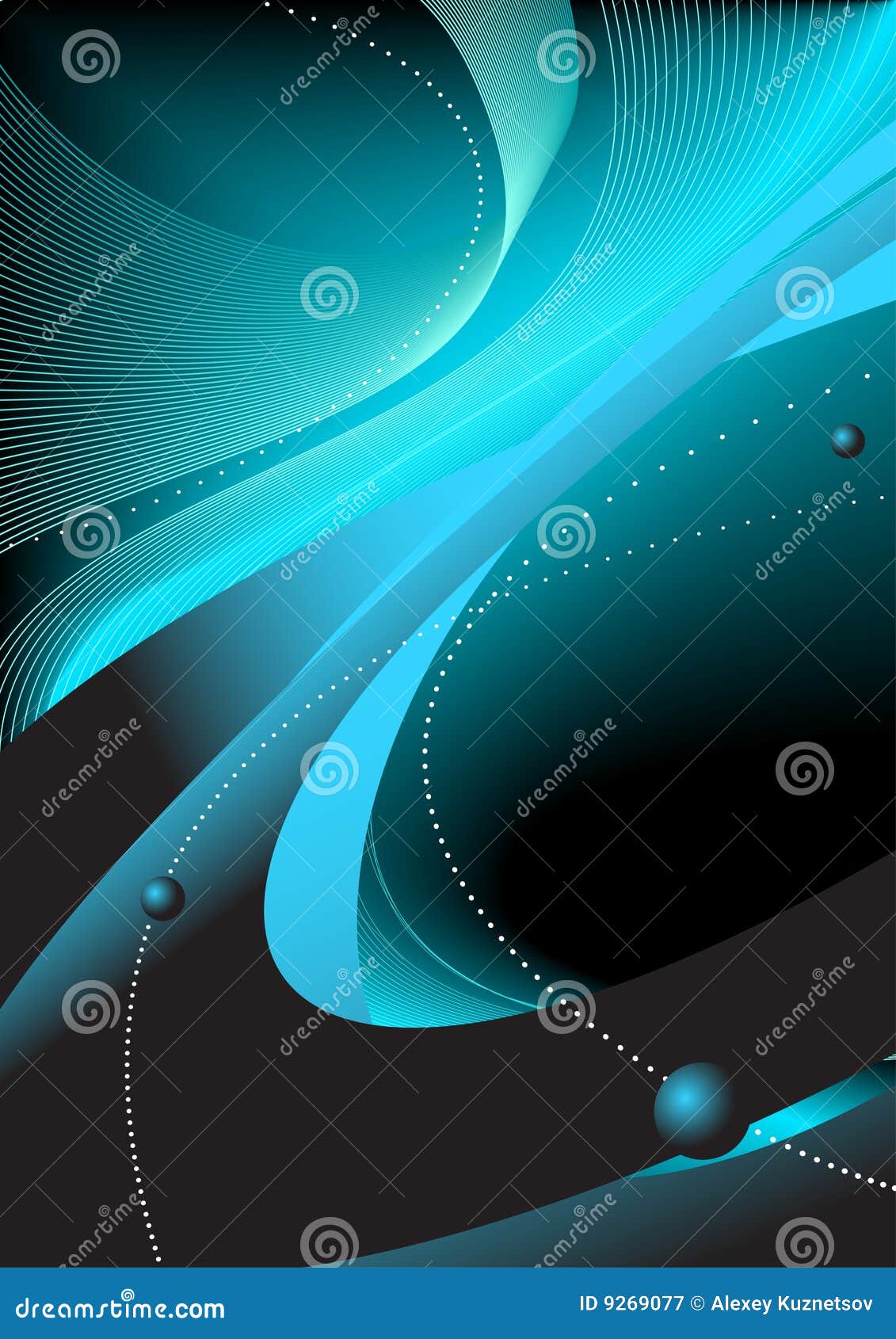 Abstract waves stock illustration. Illustration of color - 9269077