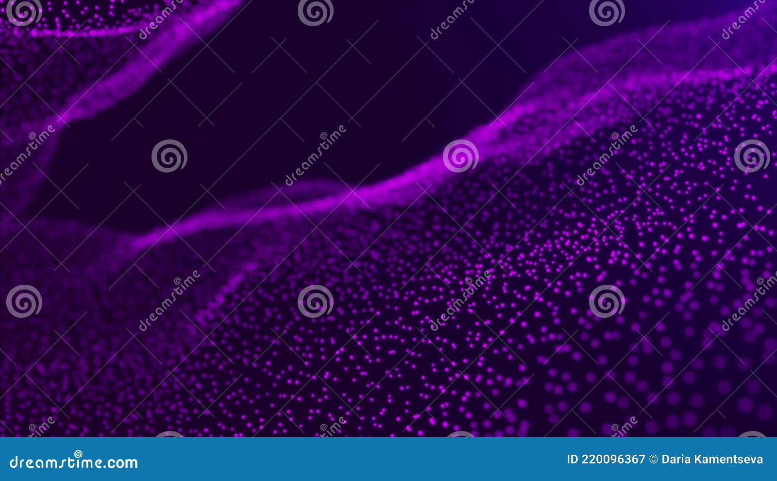 Abstract Waves Animation. Technology Particle Background 4K Stock Video ...