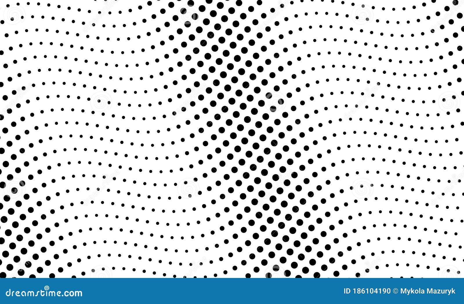 Abstract Waves Background with Repeated Elements in Halftone Design ...