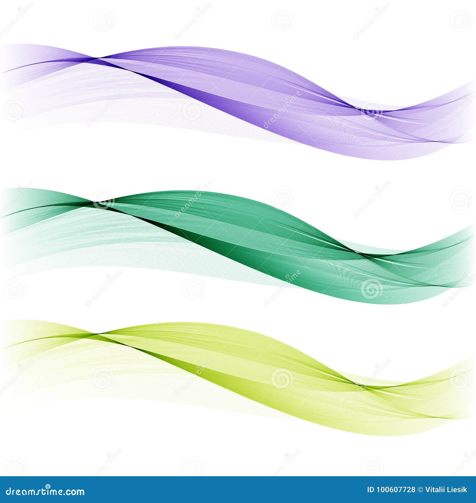 Set of blend abstract wave stock vector. Illustration of isolated ...