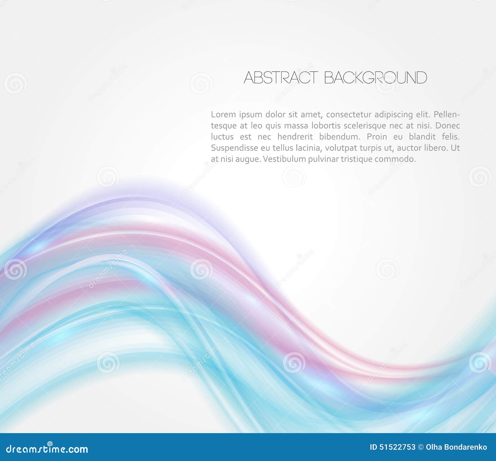 Abstract Waves Background. Template Design Stock Vector - Illustration ...