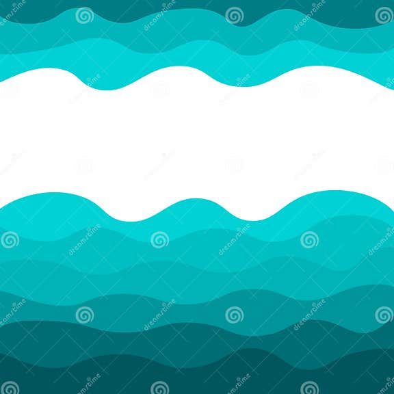 Abstract Teal Waves Pattern Background Stock Vector - Illustration of ...