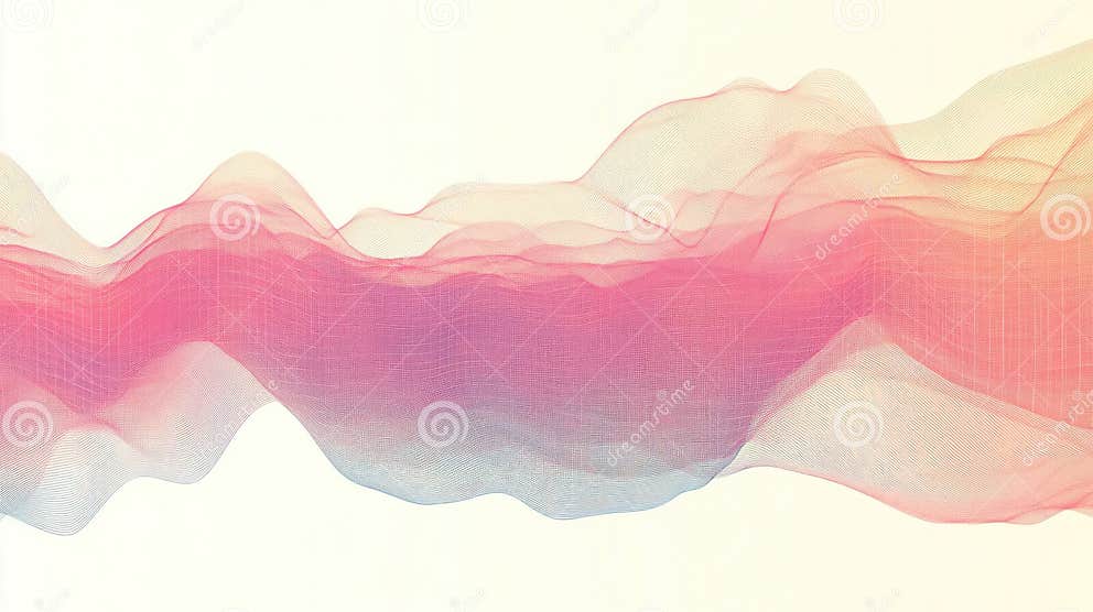 Abstract Waves of Color Creating a Soft, Flowing Visual Effect Stock ...