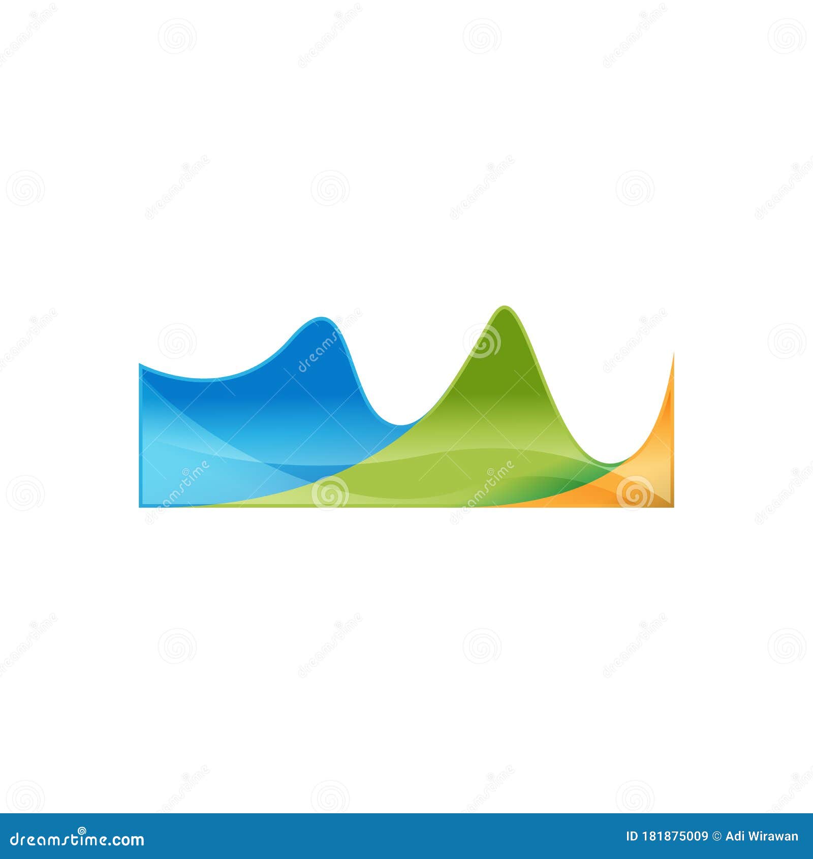 Abstract Waves Colorful Logo Design Illustration Vector Stock Vector ...