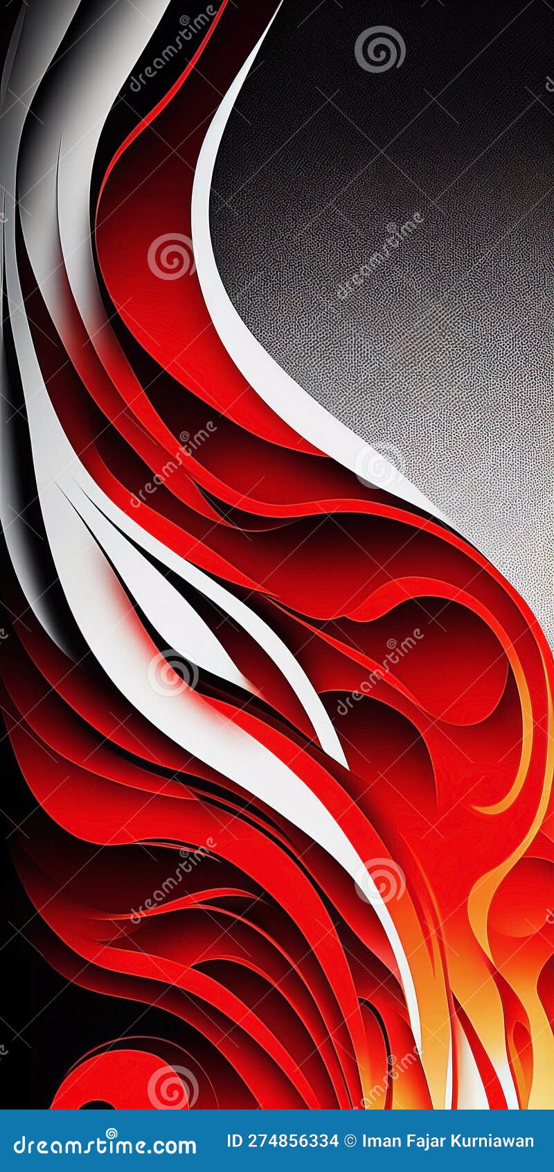Abstract Waves Fire Surface Graphic Stock Illustration - Illustration ...