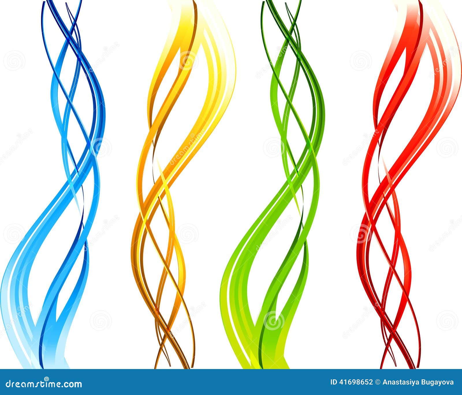 Abstract waves stock vector. Illustration of banner, computer - 41698652