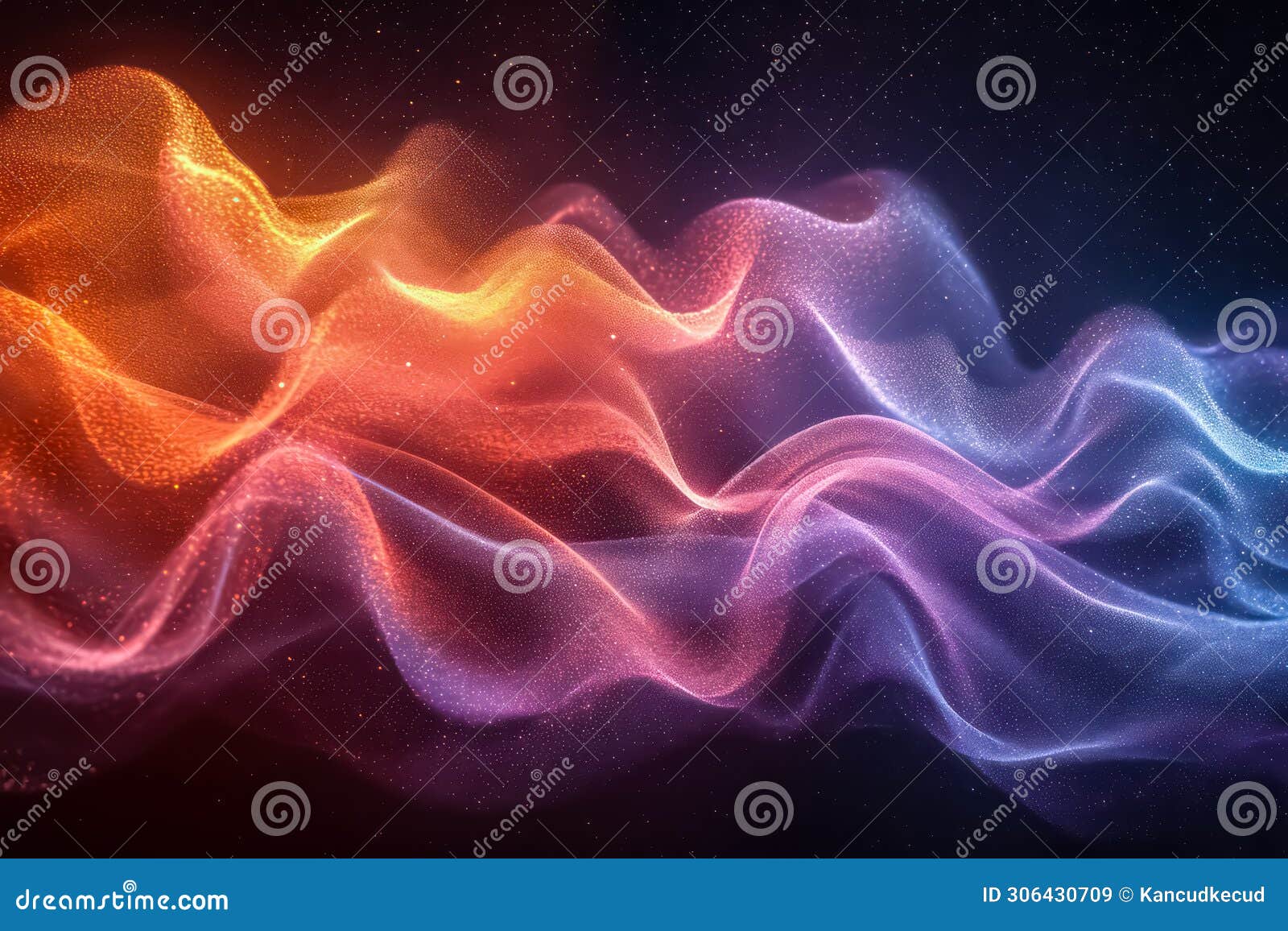 Abstract Waves Illustration Wallpaper Black White Stock Illustration ...