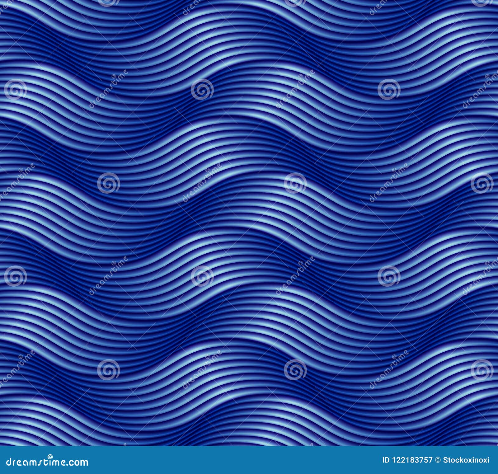 Seamless Abstract Pattern Waves Stock Illustration - Illustration of ...