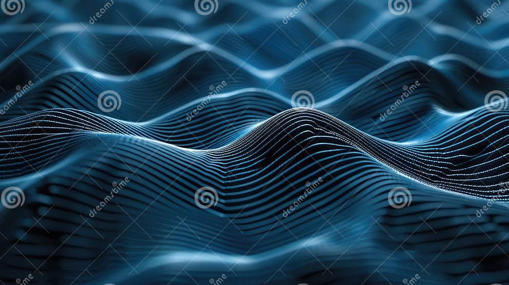 Abstract Waves of Metallic Fabric Rendering with Fluid Texture and ...