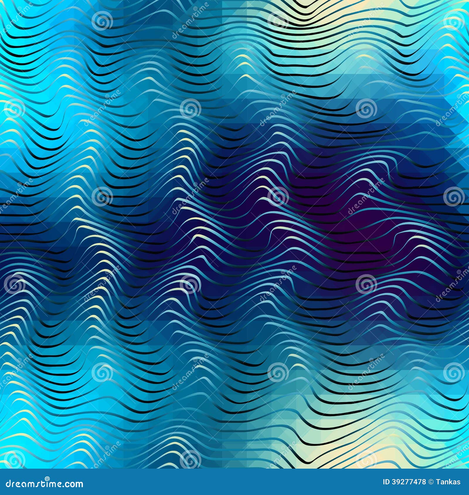Abstract waves pattern stock vector. Illustration of repeating - 39277478