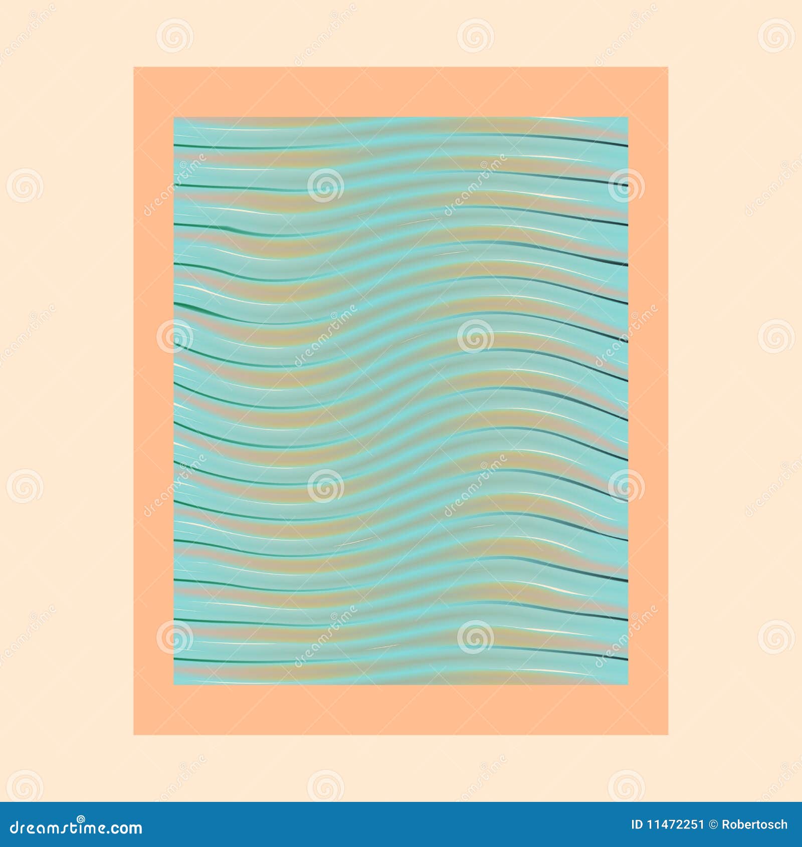 Abstract waves photo frame stock vector. Illustration of blue - 11472251