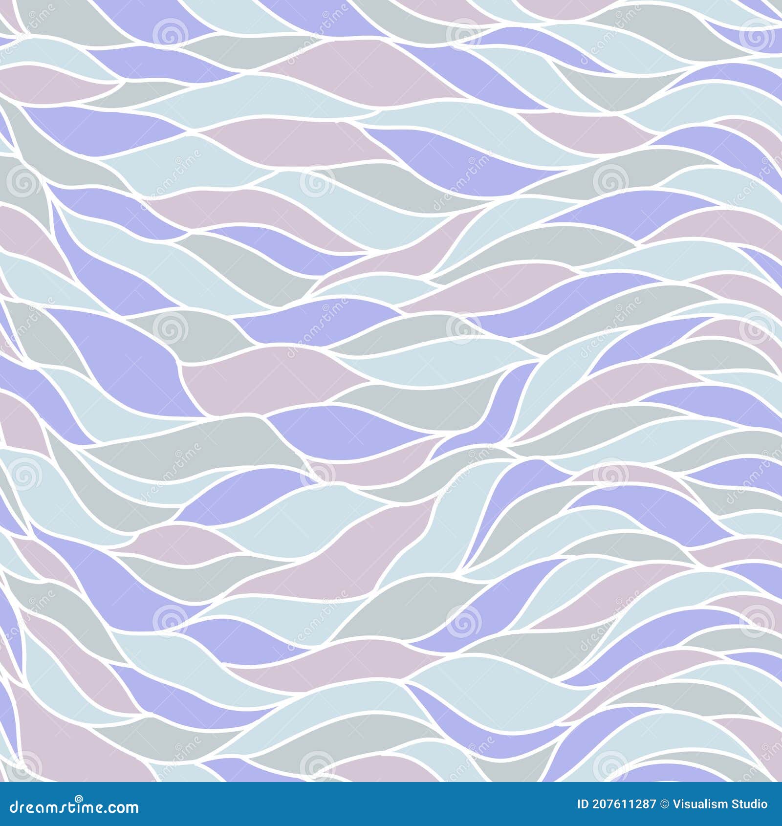 Abstract Waves Red and Sea Blue Wavy Line Texture Overlay on White ...