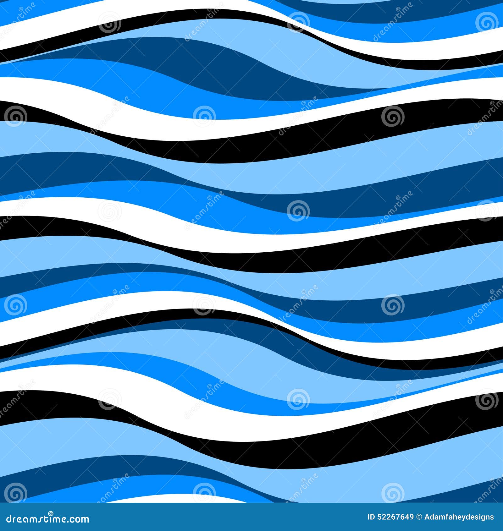Abstract Waves in a Seamless Pattern Stock Vector - Illustration of ... Abstract Waves in a Seamless Pattern Stock Vector - Illustration of ...