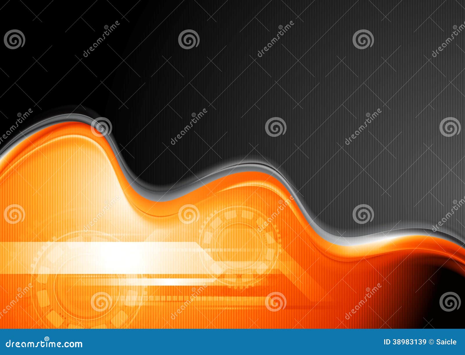 Abstract Waves Technology Design Stock Vector - Illustration of ...
