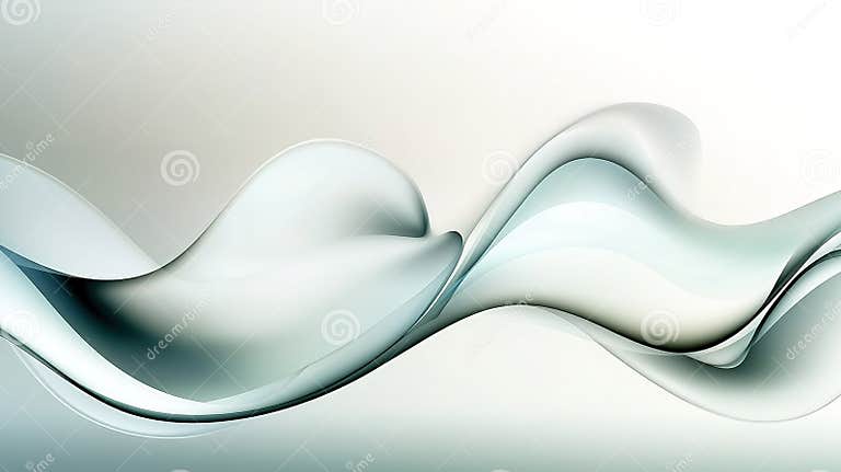 Abstract Waves of Translucent Color Flow Gracefully Against a Soft ...