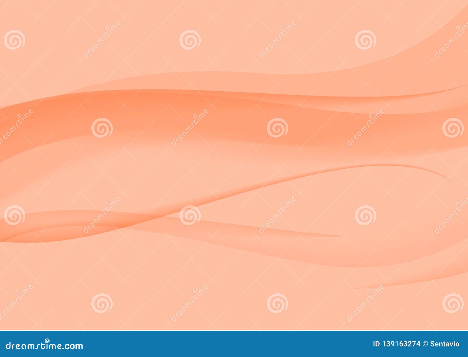 Abstract Waves Vector Background Coral Color Stock Vector ...