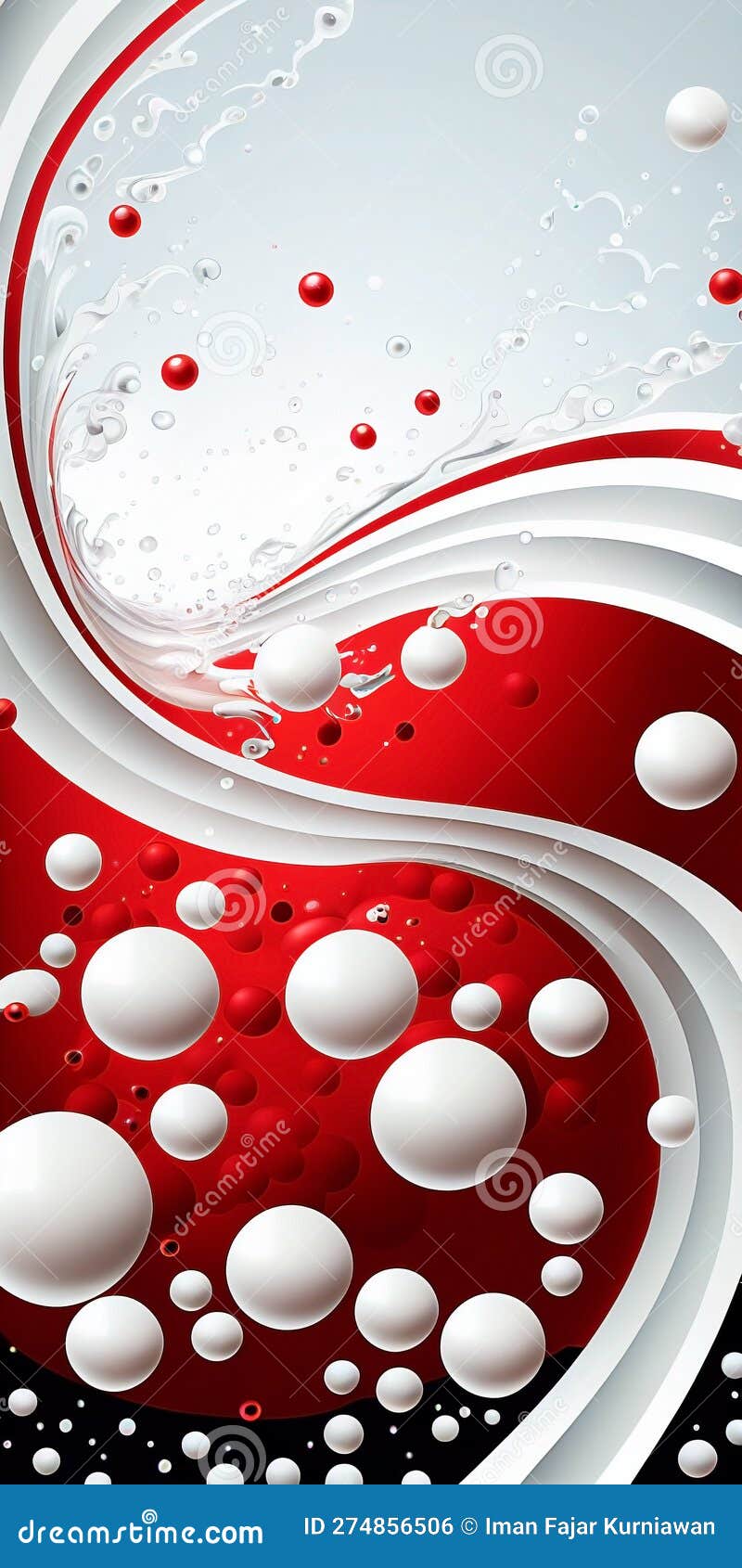 Abstract Waves Water Surface Graphic with Buble Stock Illustration ...