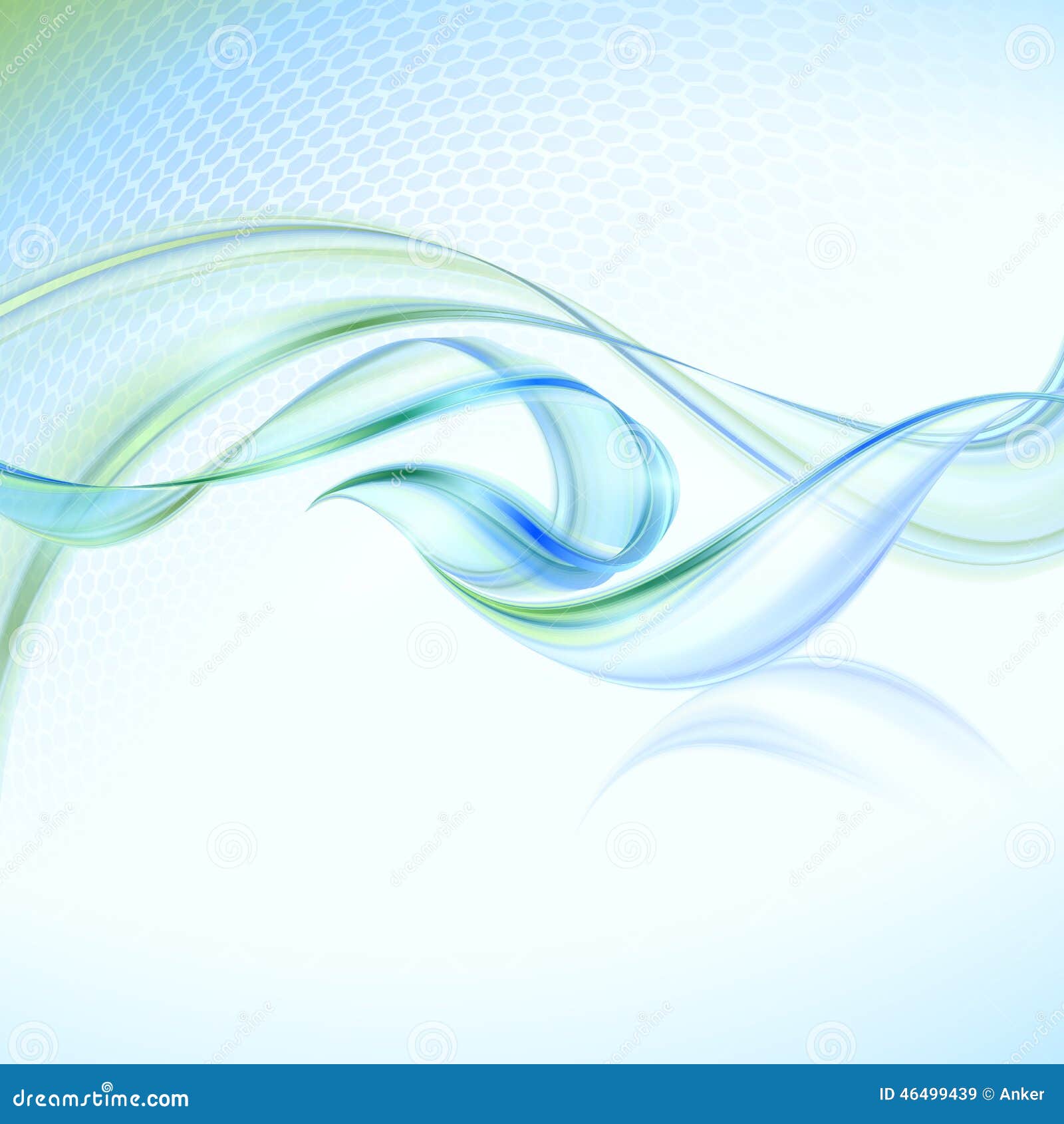 Abstract waving background stock vector. Illustration of glow - 46499439