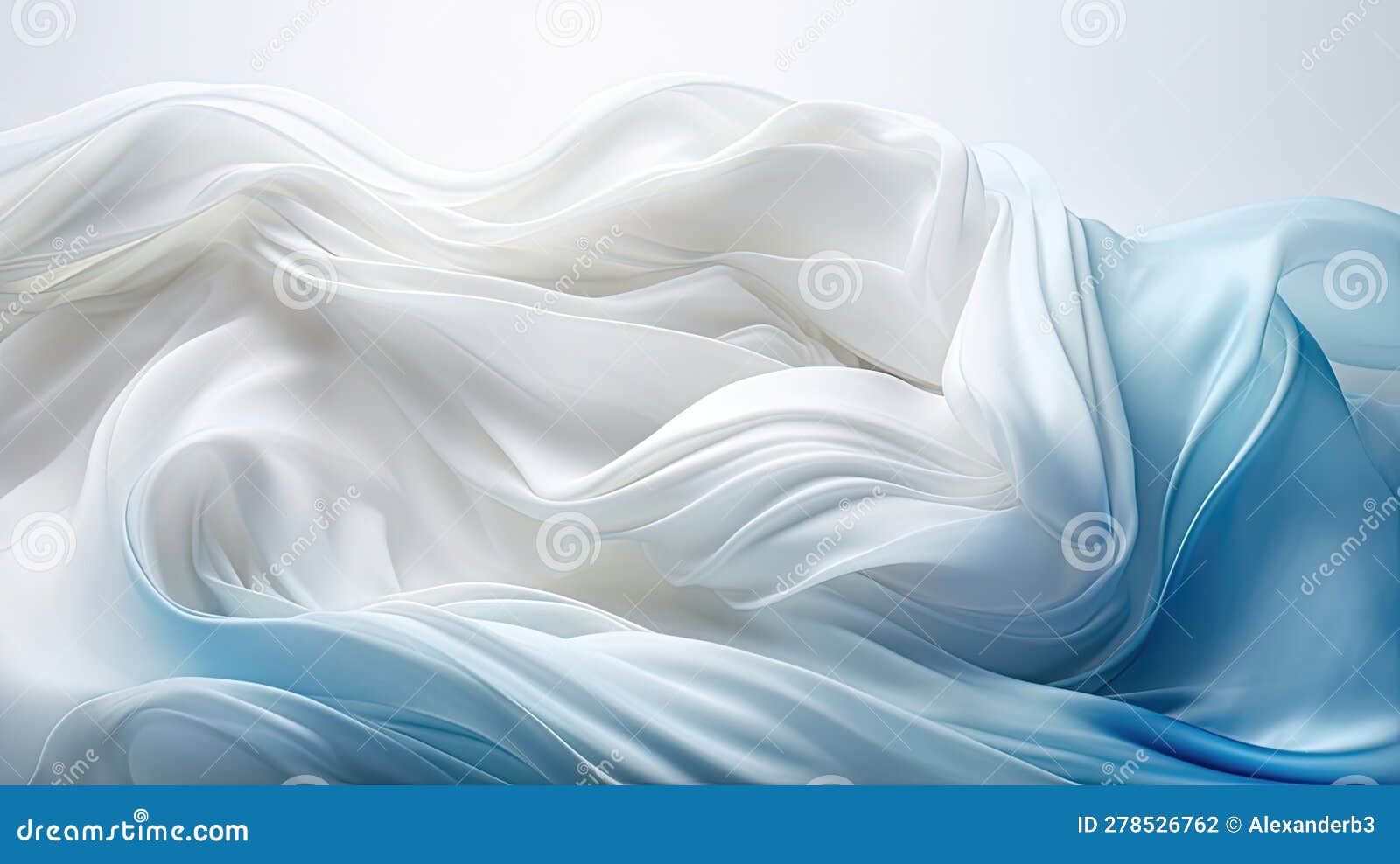 Abstract Waving Background with Blue Element AI Generative Stock ...