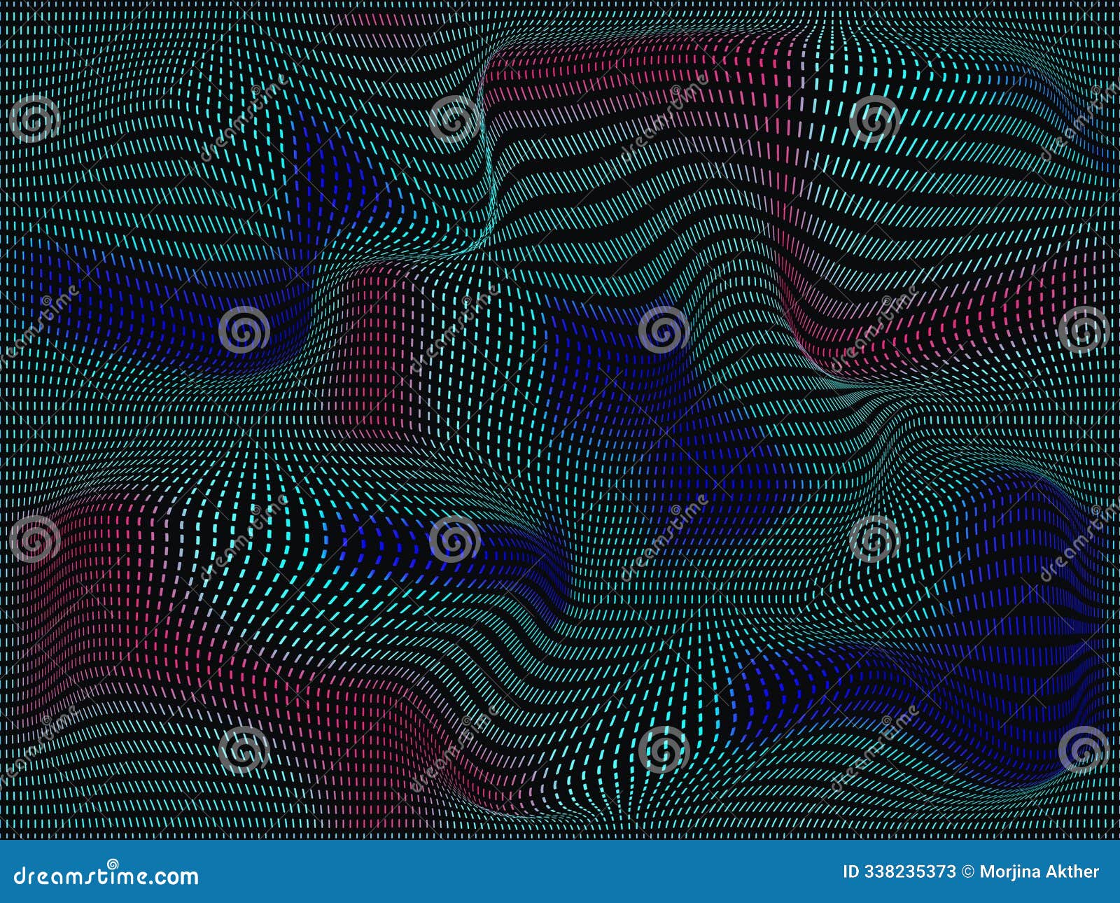 A Abstract Waving Particle Technology Background . Stock Image ...