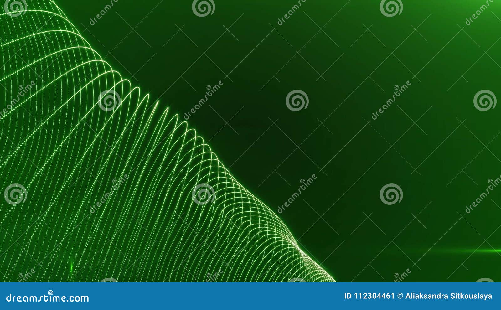 Abstract Waving Stripes Background with Digital Waves Particles ...