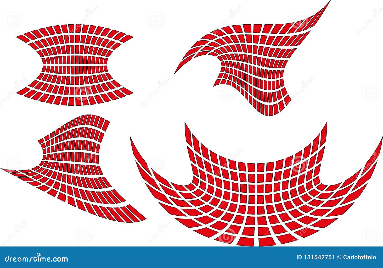 Abstract Waving Surface - Set 01 - Vector Stock Vector - Illustration ...