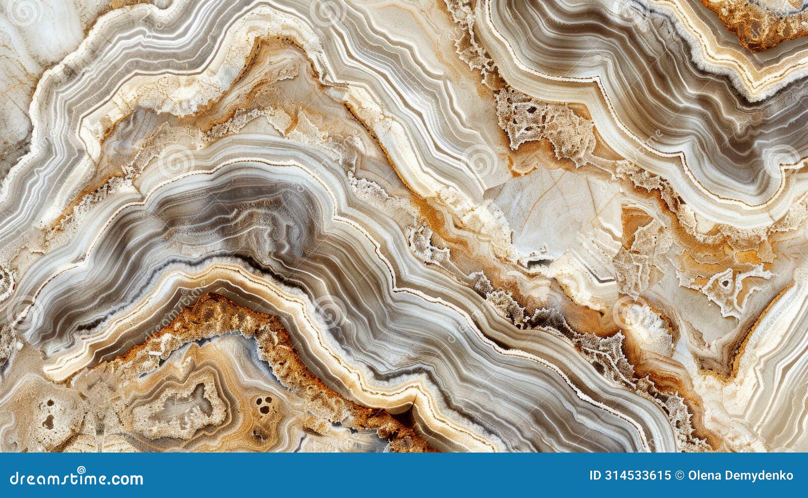 Abstract Wavy Agate Stone Cross Section Mineral Slice Texture ...
