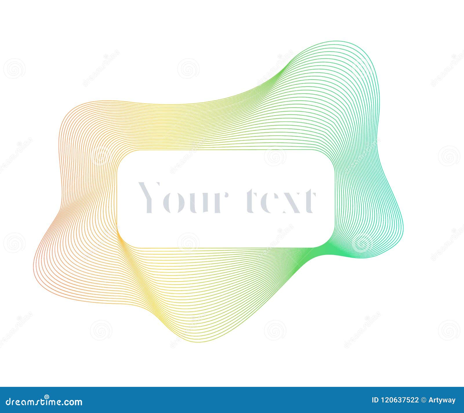 Abstract Wavy Background, Banner with Colorful Wave Line Pattern ...