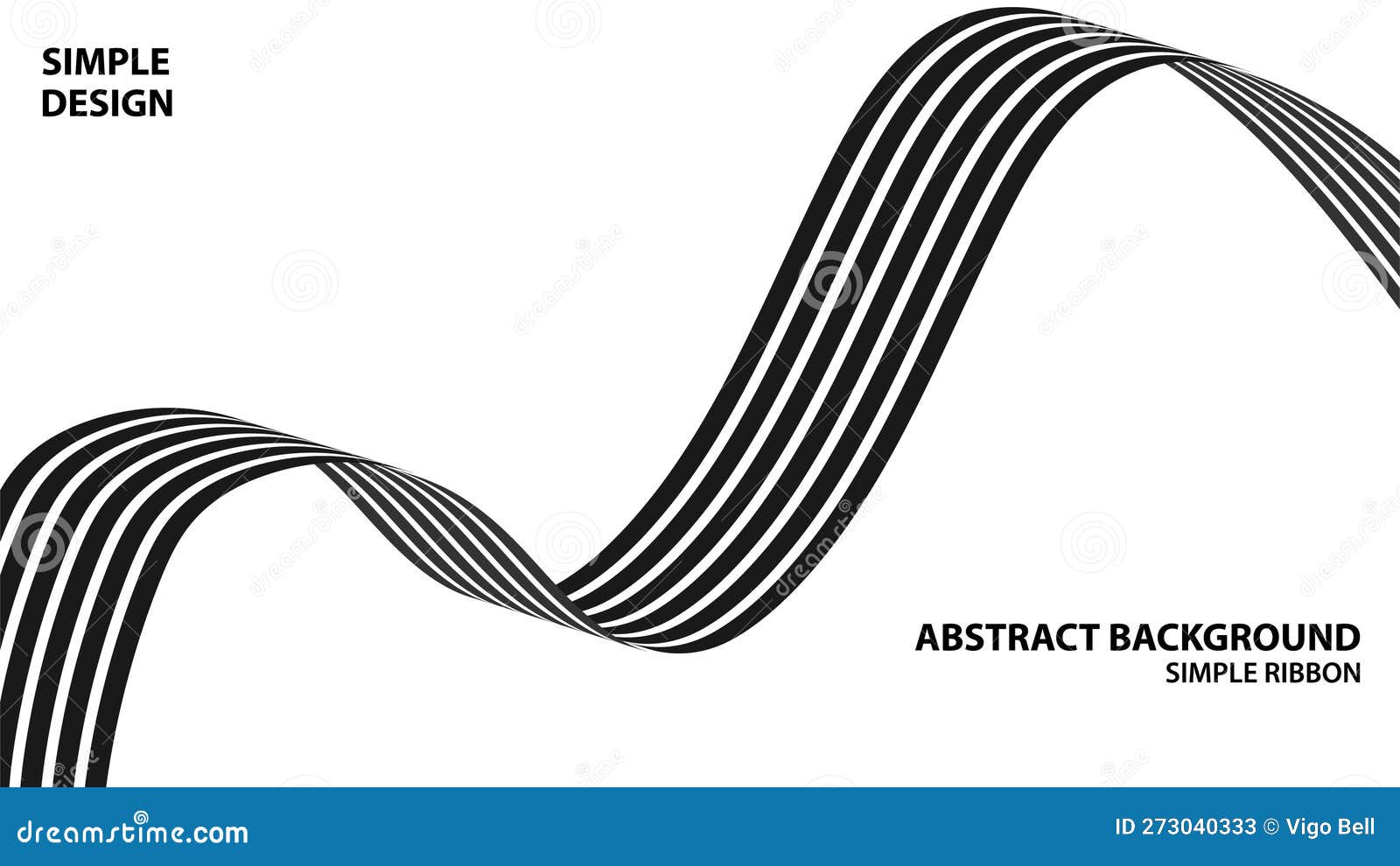 Abstract Wavy Background. Black and White Wavy Lines Stock Vector ...